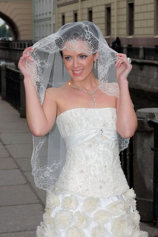 The model as a bride stock photo. Image of bride, suit - 12873810