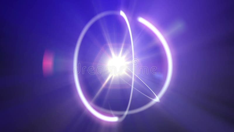 Atom Orbit Ray Light Abstract Stock Video - Video of space, galaxy ...