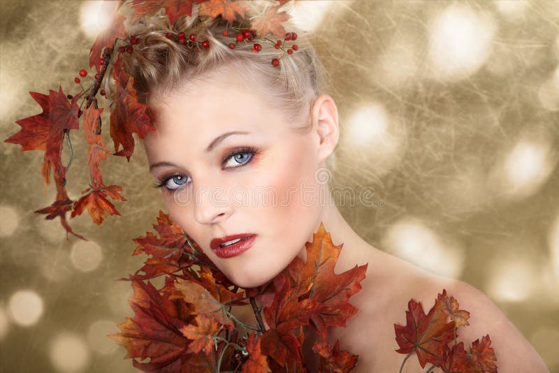 Model in autumn style stock photo. Image of attractive - 40009052