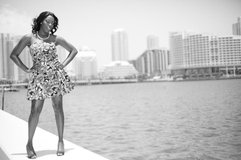 Model by the bay stock image. Image of composition, hair - 14531215