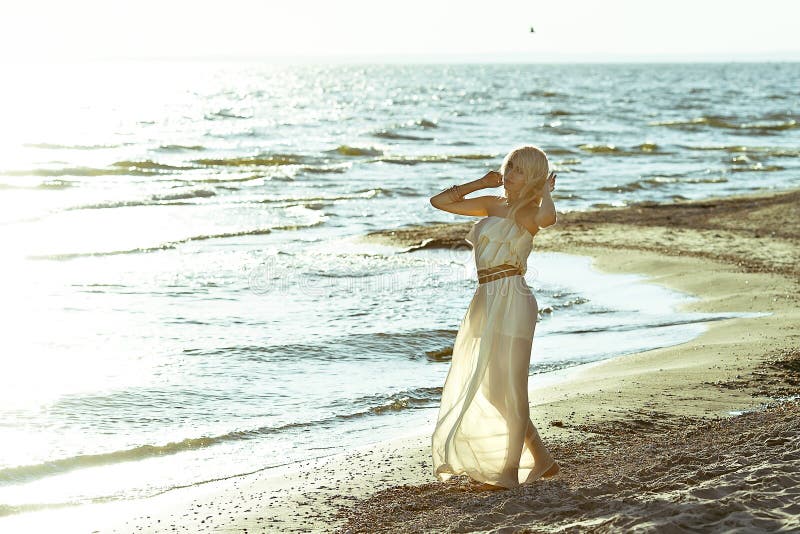 Model on the beach stock photo. Image of model, posing - 28898186