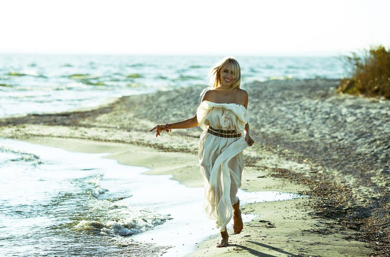 Model on the beach stock photo. Image of model, posing - 28898186