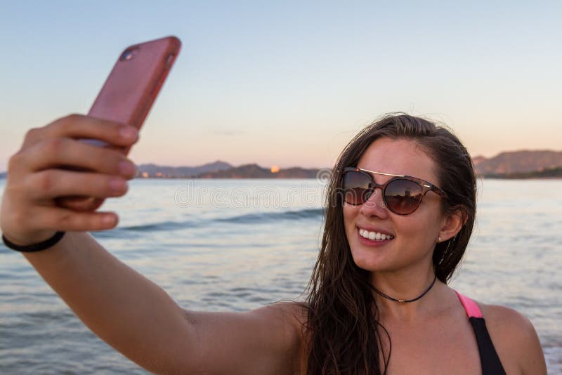 Model at the beach stock image. Image of latin, discover - 104864409