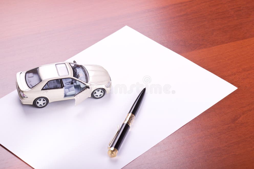 Model of the car and pen stock photo. Image of shiny - 22565234