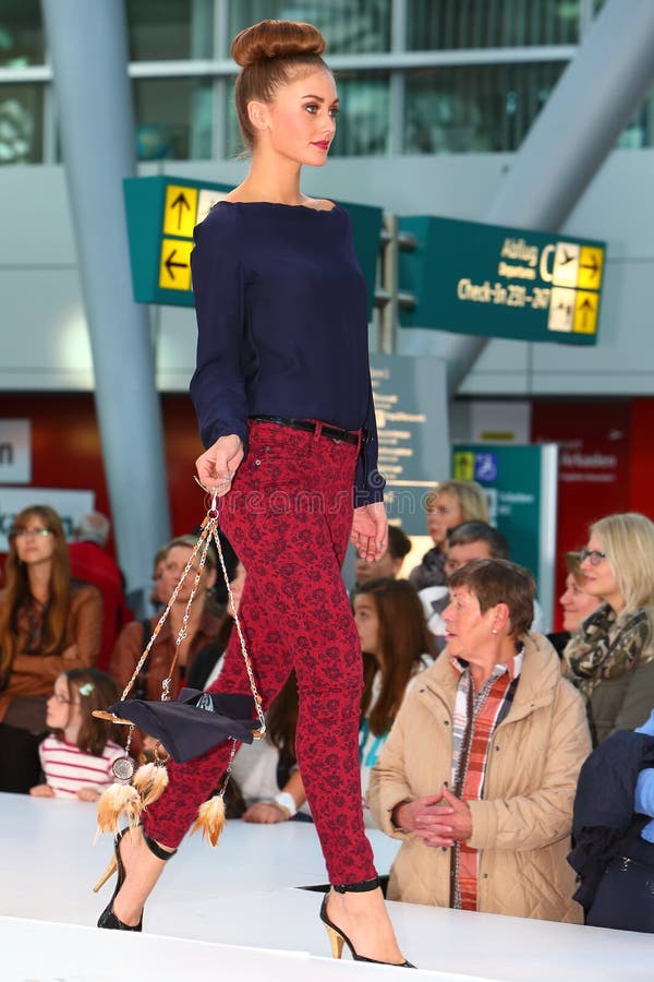 Model on Catwalk editorial photo. Image of foyer, dsseldorf - 27027386