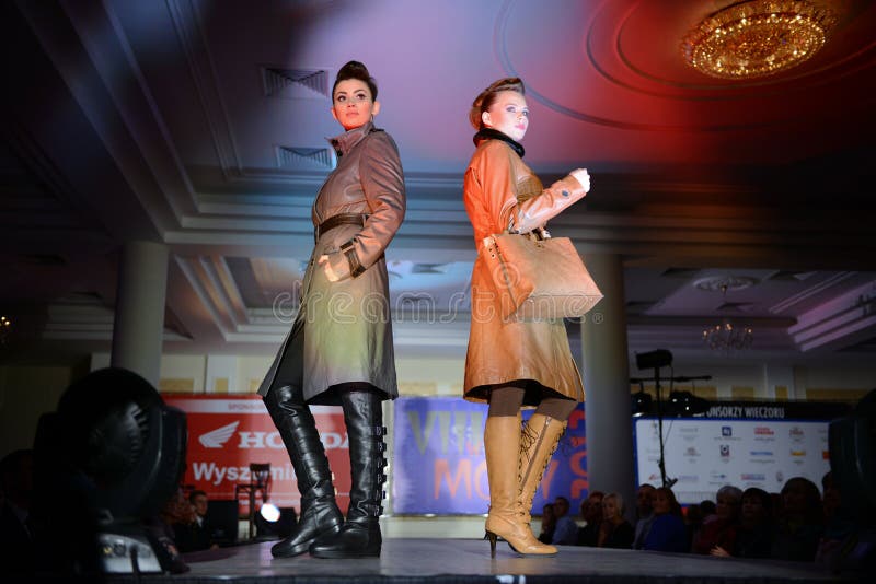 Pink dress on the catwalk editorial photography. Image of back - 14757447