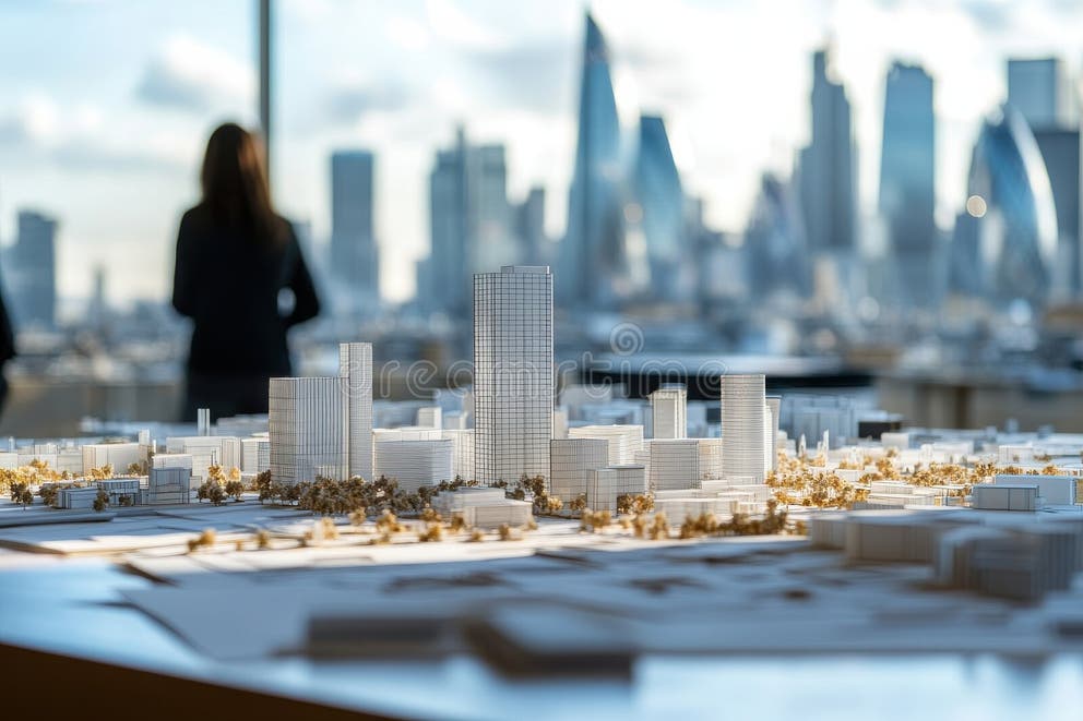 Model City Development Presentation Urban Landscape Architectural ...