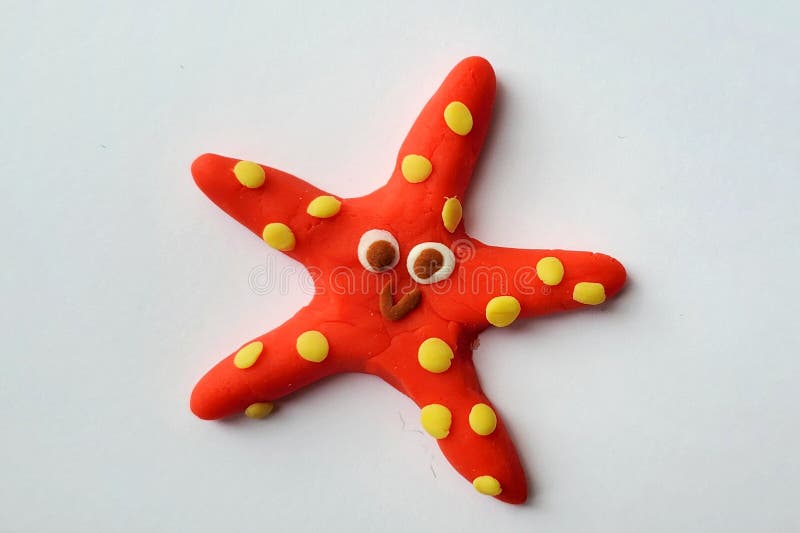 Model of Colorful Starfish Made of Play Dough Stock Photo - Image of ...