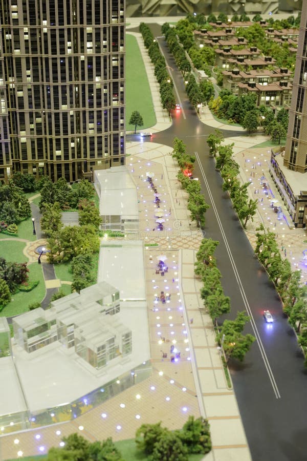 Model of community stock image. Image of project, modern - 34923745