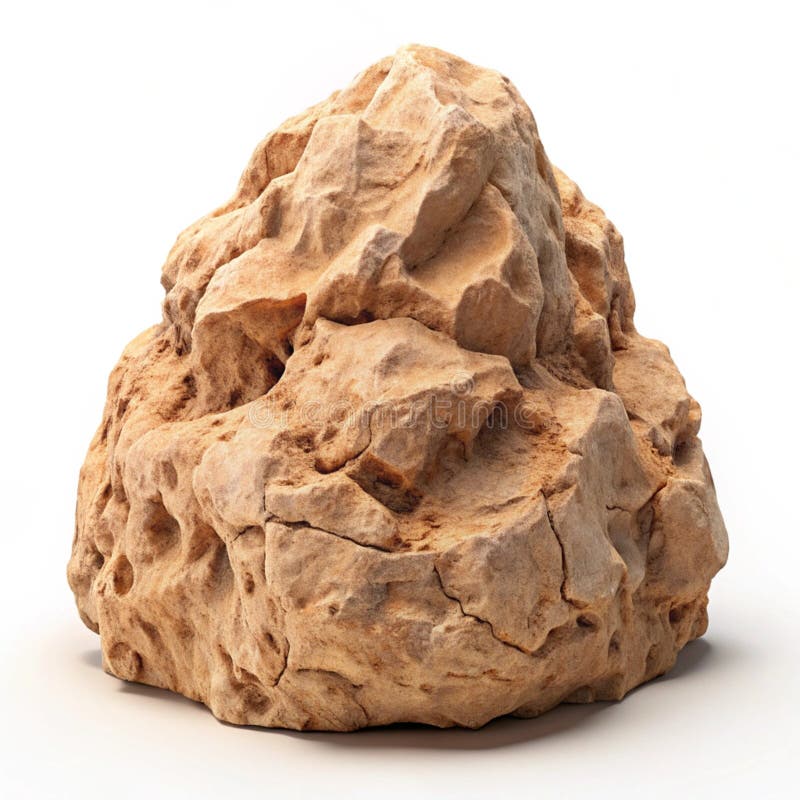 Model of Desert Rock Isolated Stock Illustration - Illustration of ...