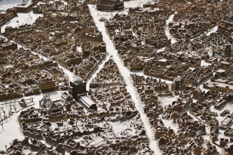 Model of the Destroyed Hanover. Editorial Image - Image of sights ...