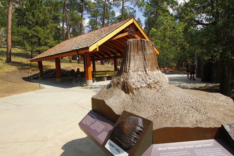 Model of Devil S Tower National Monument, Wyoming Editorial Photography ...
