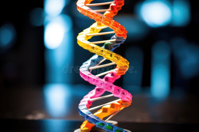 Model of Dna Double Helix Close-up Stock Photo - Image of biology ...