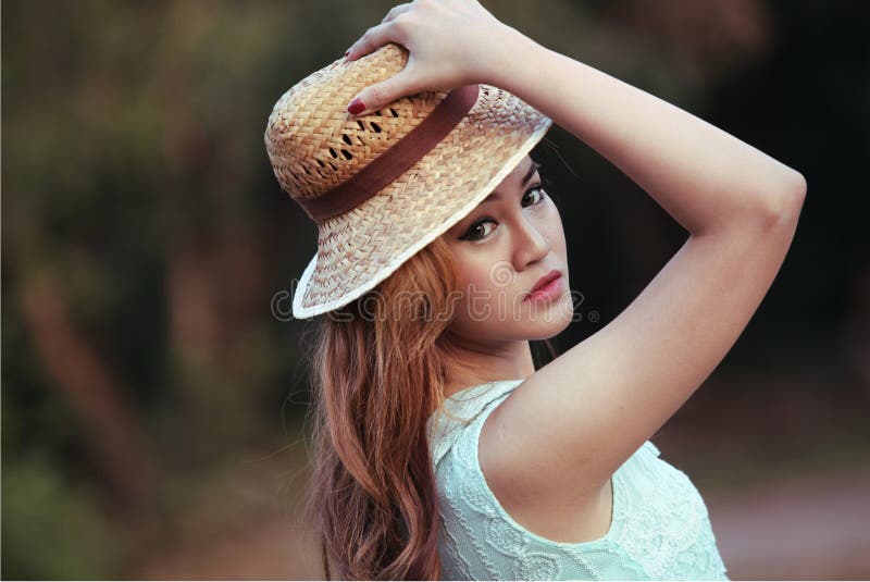 Model Dressing Vintage Style Stock Image - Image of elegance, fashion ...