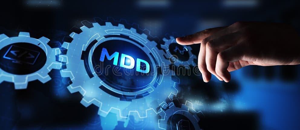 Model Driven Development Mdd For Efficient Software Engineering Stock Image Image Of