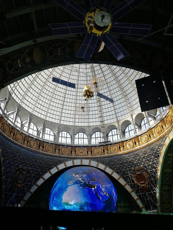 Model of the Earth with Satellites Editorial Photography - Image of ...