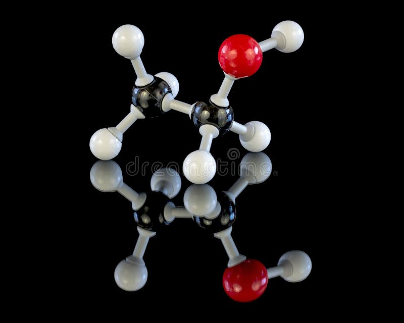 Model of an Ethanol Molecule Stock Photo - Image of molecular ...