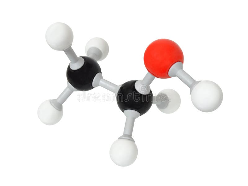 Ethanol Molecule Structure (C2H6O) Stock Image - Image of connection ...
