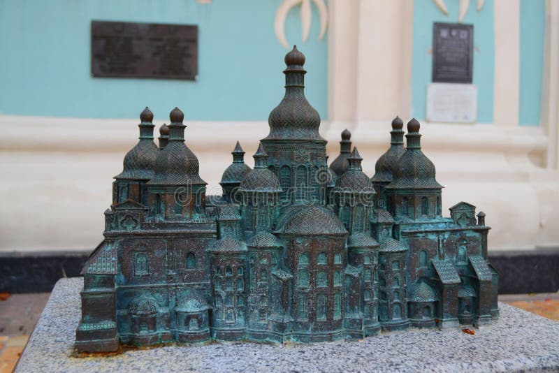 Model of the Facade of the Church Close-up, Architecture. Editorial ...