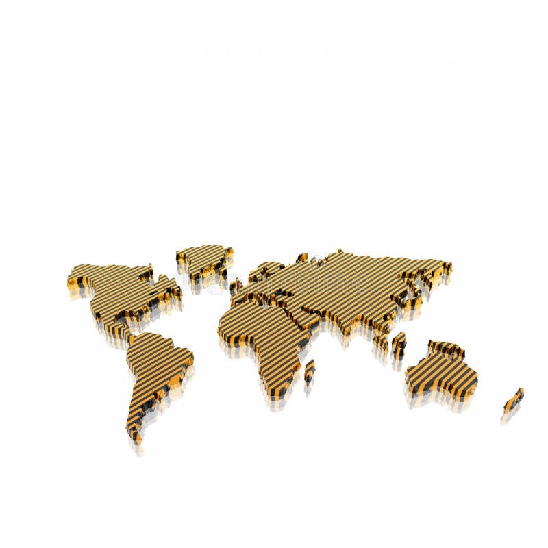 Model Of The Geographical World Map Picture. Image: 9571151