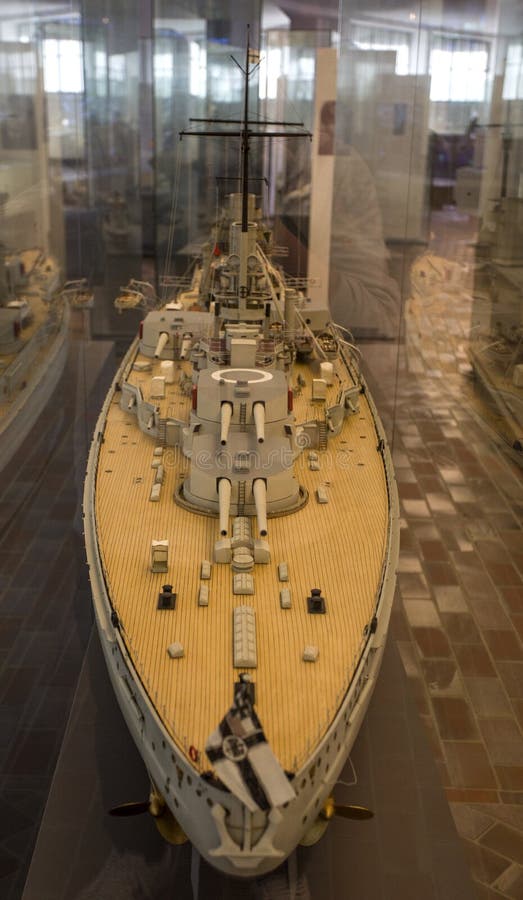 Model of a German Military Ship Stock Photo - Image of sail, vintage ...