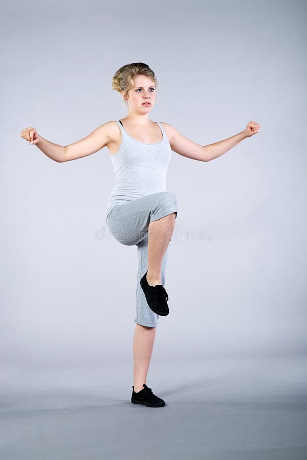 Model with Gymnastic Exercises Stock Photo - Image of sportswear, diet ...