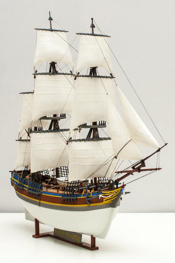 HMS Bounty Model stock photo. Image of lifeboat, detail - 109691272