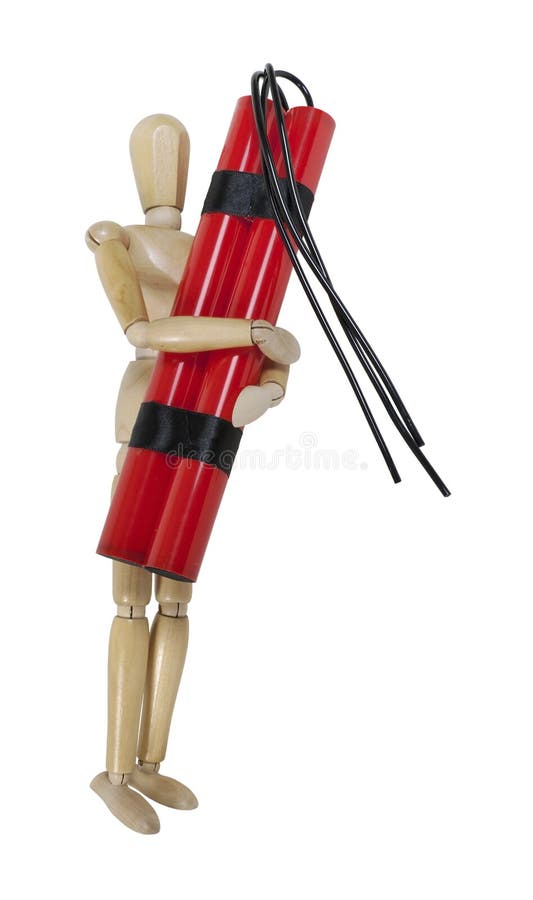 Model Holding Dynamite stock image. Image of fuses, explosive - 21181131