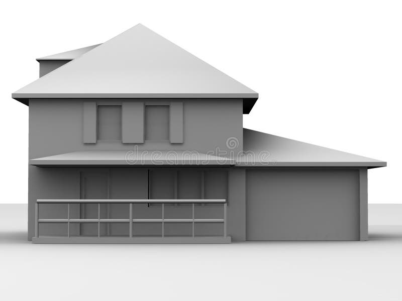 Model of house. 3d stock illustration. Illustration of site - 3535815
