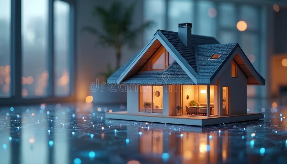 Model House with AI Technology for Energy Optimization, Efficient ...