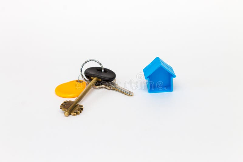 Model of the House Children`s Toy and Keys To Their Homes Stock Photo ... Model of the House Children`s Toy and Keys To Their Homes Stock Photo ...