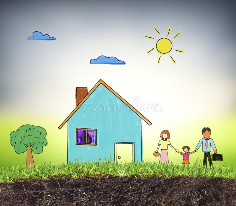 Semi Detached House Stock Illustrations – 82 Semi Detached House Stock ...