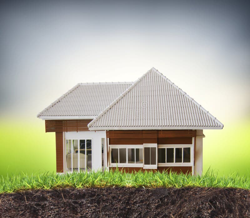 Model House Dwelling Environment Stock Illustration - Illustration of ...