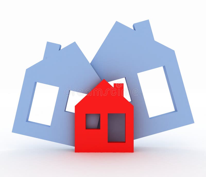 Model house symbol set stock illustration. Illustration of concept ...