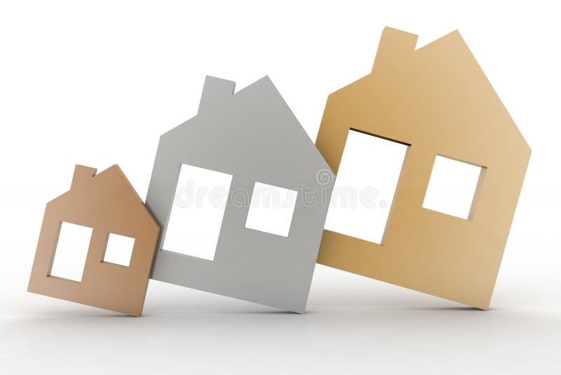 Model house symbol set stock illustration. Illustration of comfort ...