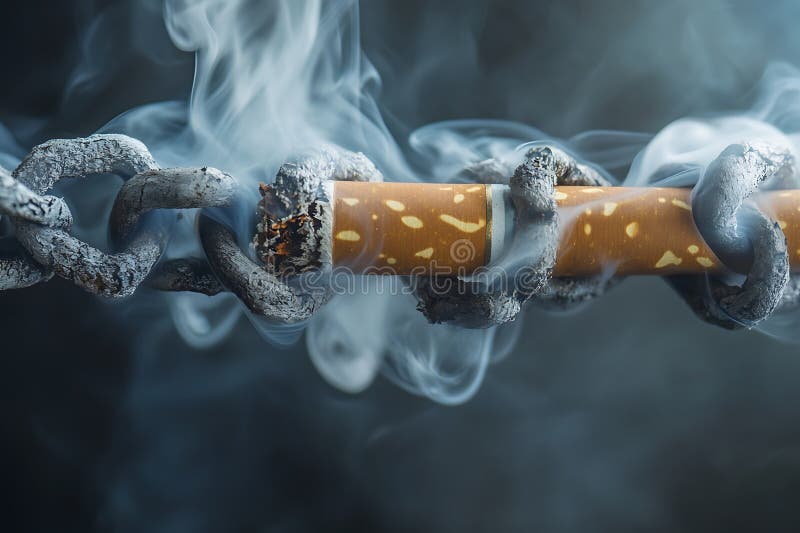 Smoke in chain stock illustration. Illustration of opportunity - 350797821