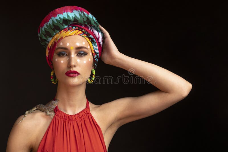 Model in the Image of an Eastern Princess Stock Photo - Image of ...