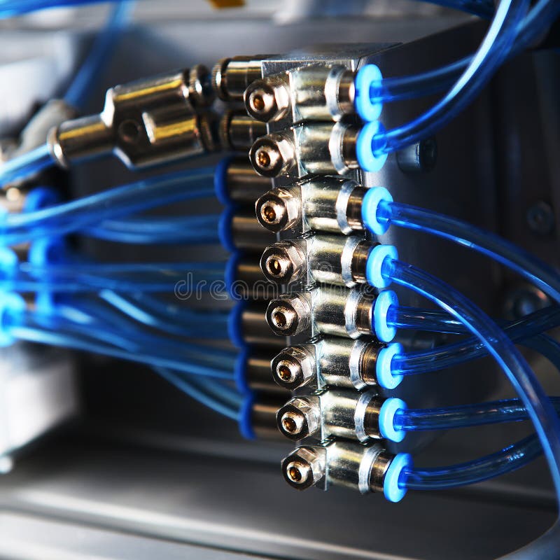 Model of Industrial Machine Stock Photo - Image of complex, electronics ...