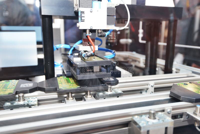 Model of Industrial Machine Stock Image - Image of electronics ...