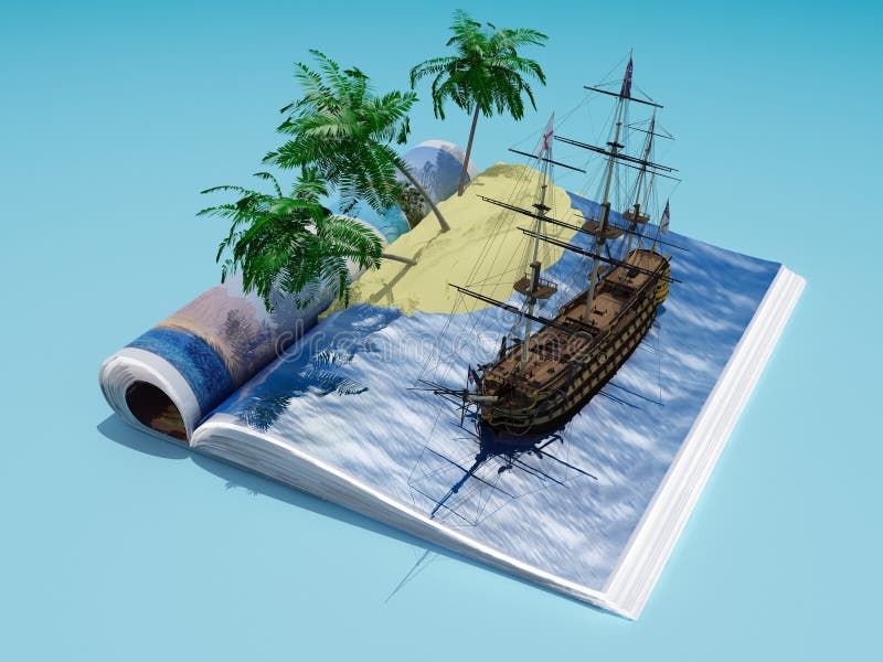 Model of the island stock illustration. Illustration of read - 272262031