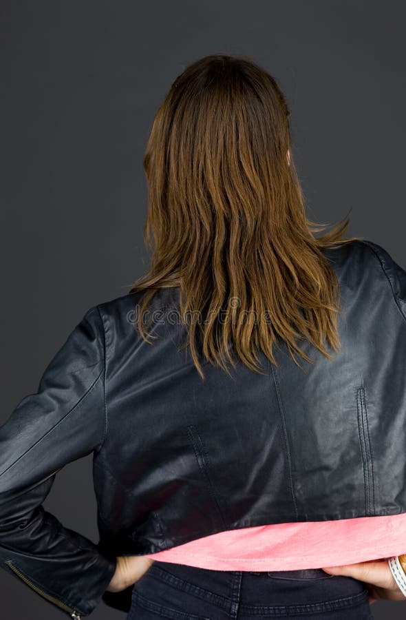 Model Isolated on Plain Background Back Hands on Stock Photo - Image of ...