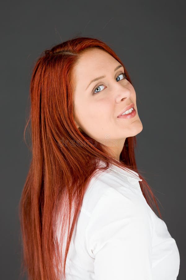 Model Isolated on Plain Background Back Turning Stock Image - Image of ...