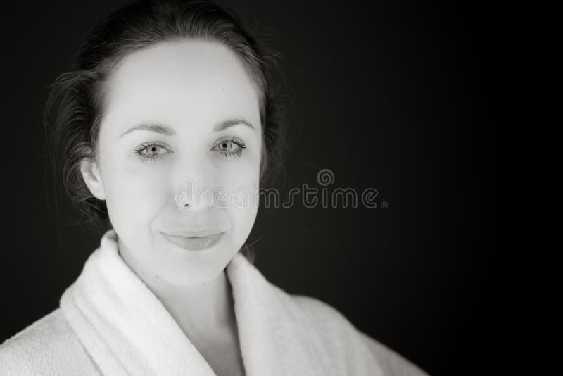 Model Isolated on Plain Background Happy Smiling Stock Photo - Image of ...