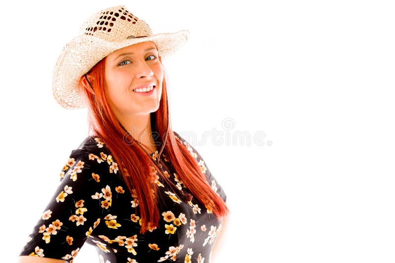 Model Isolated on Plain Background Pround Stock Photo - Image of person ...