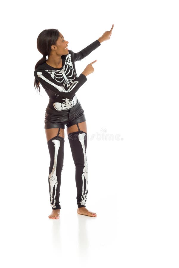 Model isolated pointing stock image. Image of look, standing - 55004451