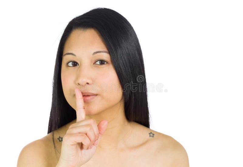 Model Isolated with a Secret Stock Image - Image of cute, girl: 55168151