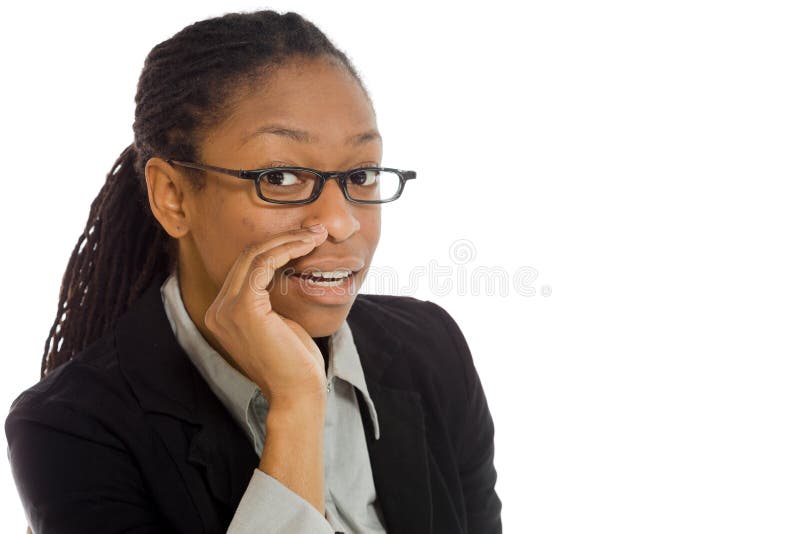 Model Isolated Talking Shouting Voice Stock Image - Image of business ...