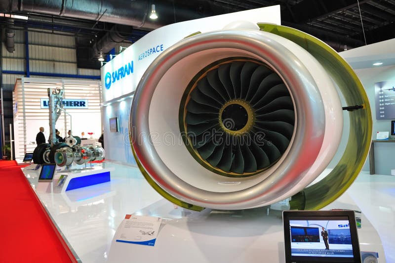 Model of Jet Engine at Singapore Airshow Editorial Stock Image - Image ...