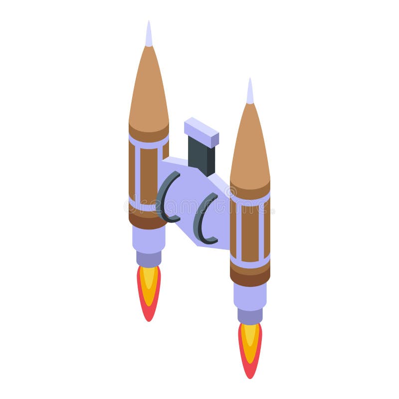 Model Jet Pack Icon Isometric Vector. Fire Rocket Stock Vector ...