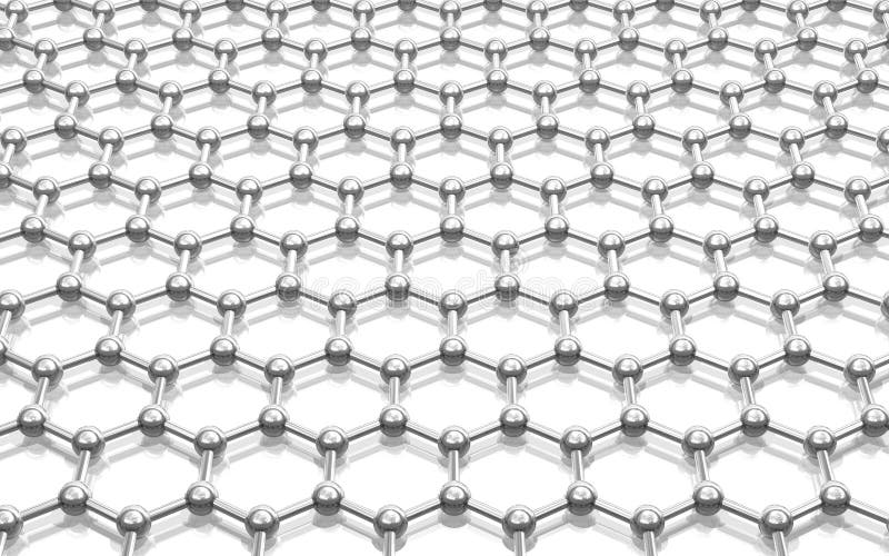 Model Kristalrooster Graphene Stock Illustratie - Illustration of ...